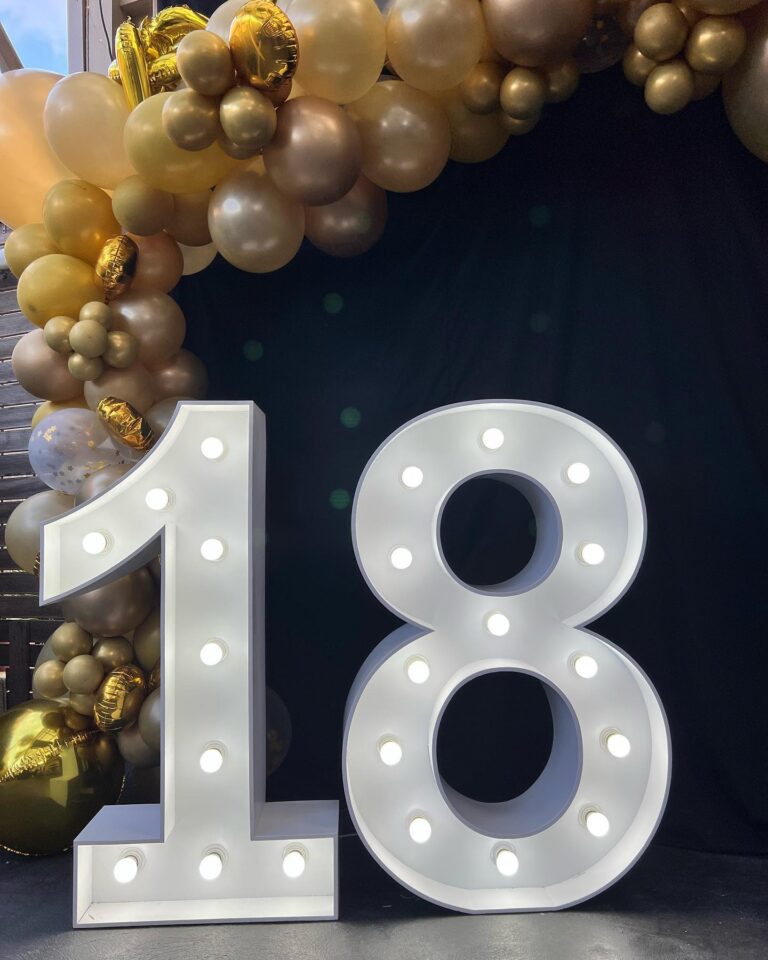 18 Light Up Numbers for Hire .18th Birthday Party in Melbourne | Styled ...