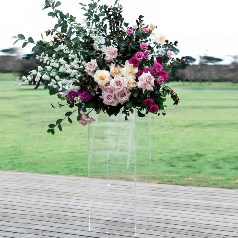 Clear Ghost Plinth Stands Hire for Weddings & Events Display | Styled ...