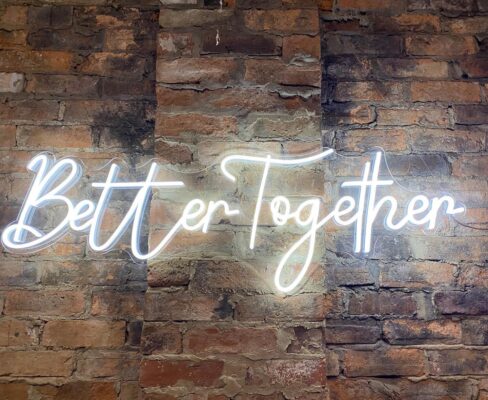 Neon Sign Hire- Better Together Melbourne | Styled Event Hire