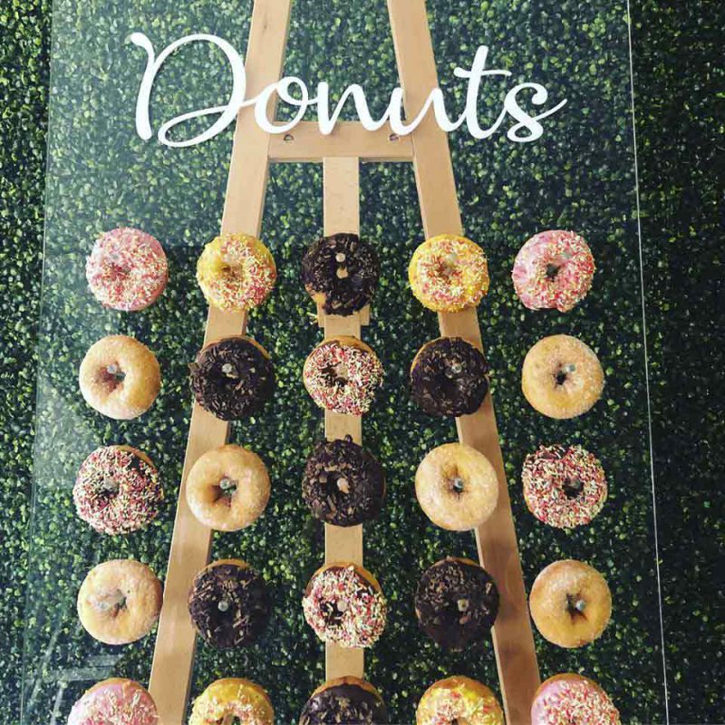 Donut Wall Hire Including Easel Stand for Events in Melbourne | Styled ...