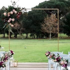 Gold Ceremony Arch Hire for Weddings in Melbourne | Styled Event Hire