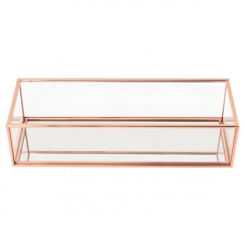 ROSE GOLD & GLASS BOX | Styled Event Hire