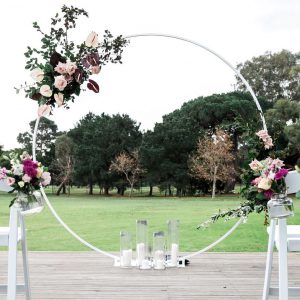 Gold Ceremony Arch Hire for Weddings in Melbourne | Styled Event Hire