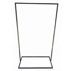Black Metal Frame Stand for Event Signage in Melbourne | Styled Event Hire