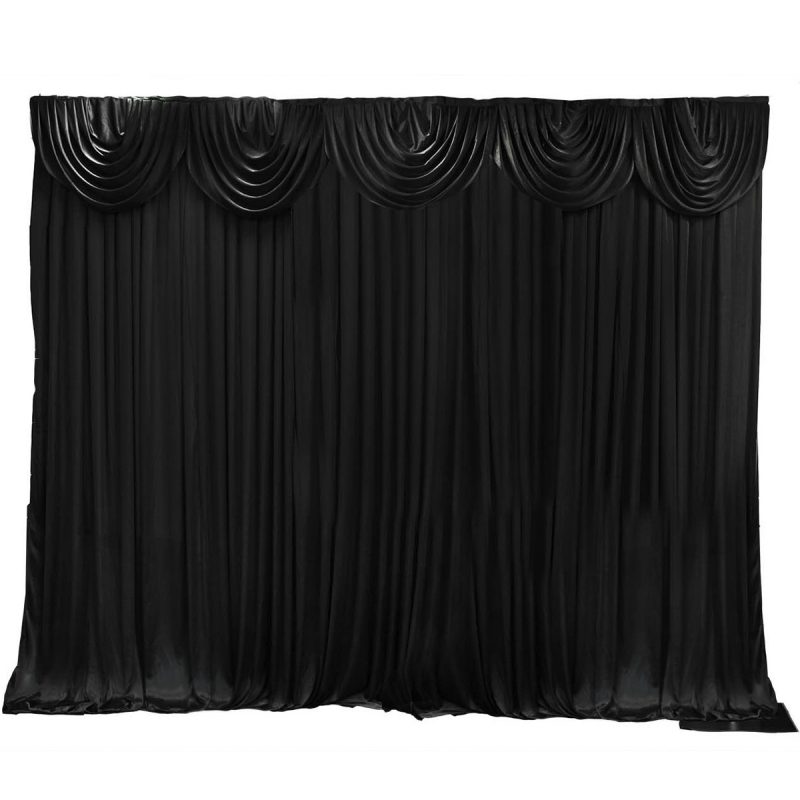 Large Black Silk Curtain Backdrop Hire Melbourne | Styled Event Hire