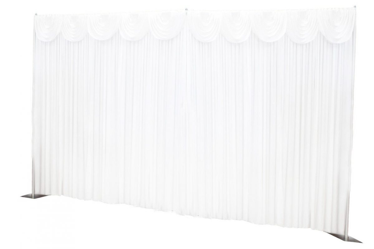 Large White Curtain Backdrop Hire Melbourne | Styled Event Hire