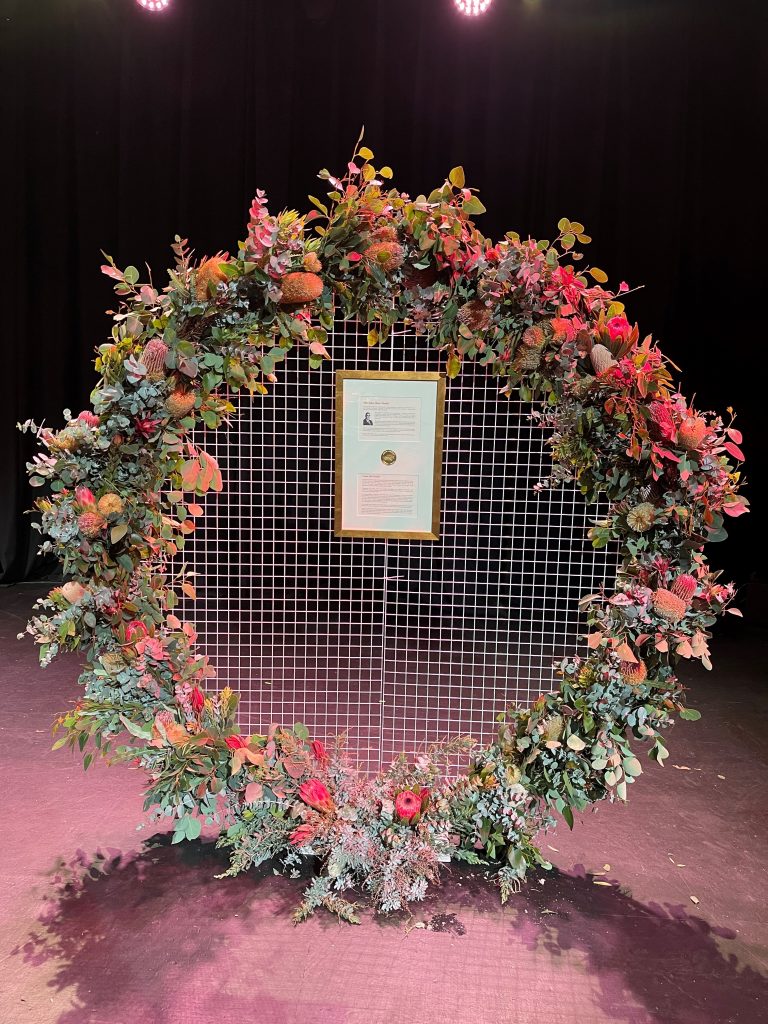 WHITE ROUND MESH BACKDROP | Styled Event Hire